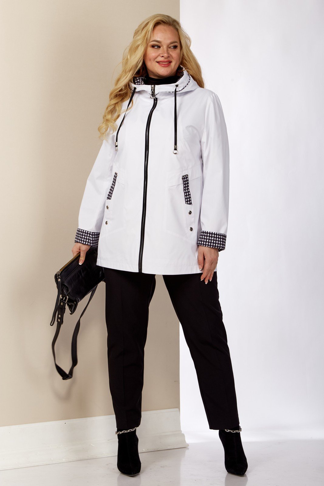 Куртка 2121 белый Shetti купить в интернет магазине Велесмода